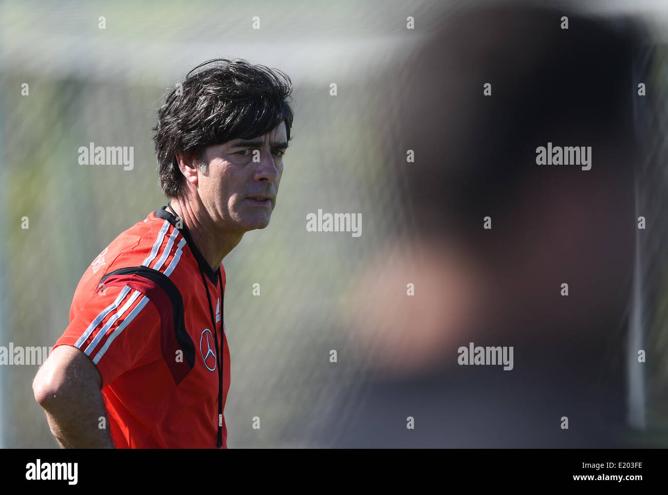 Santo Andre, Brazil. 11th June, 2014. Head coach Joachim Loew seen ...