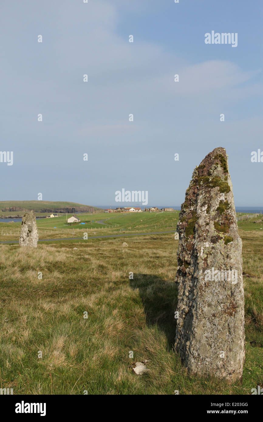 Giant's Stones near Hamnavoe Eshaness Northmavine Shetland Scotland ...