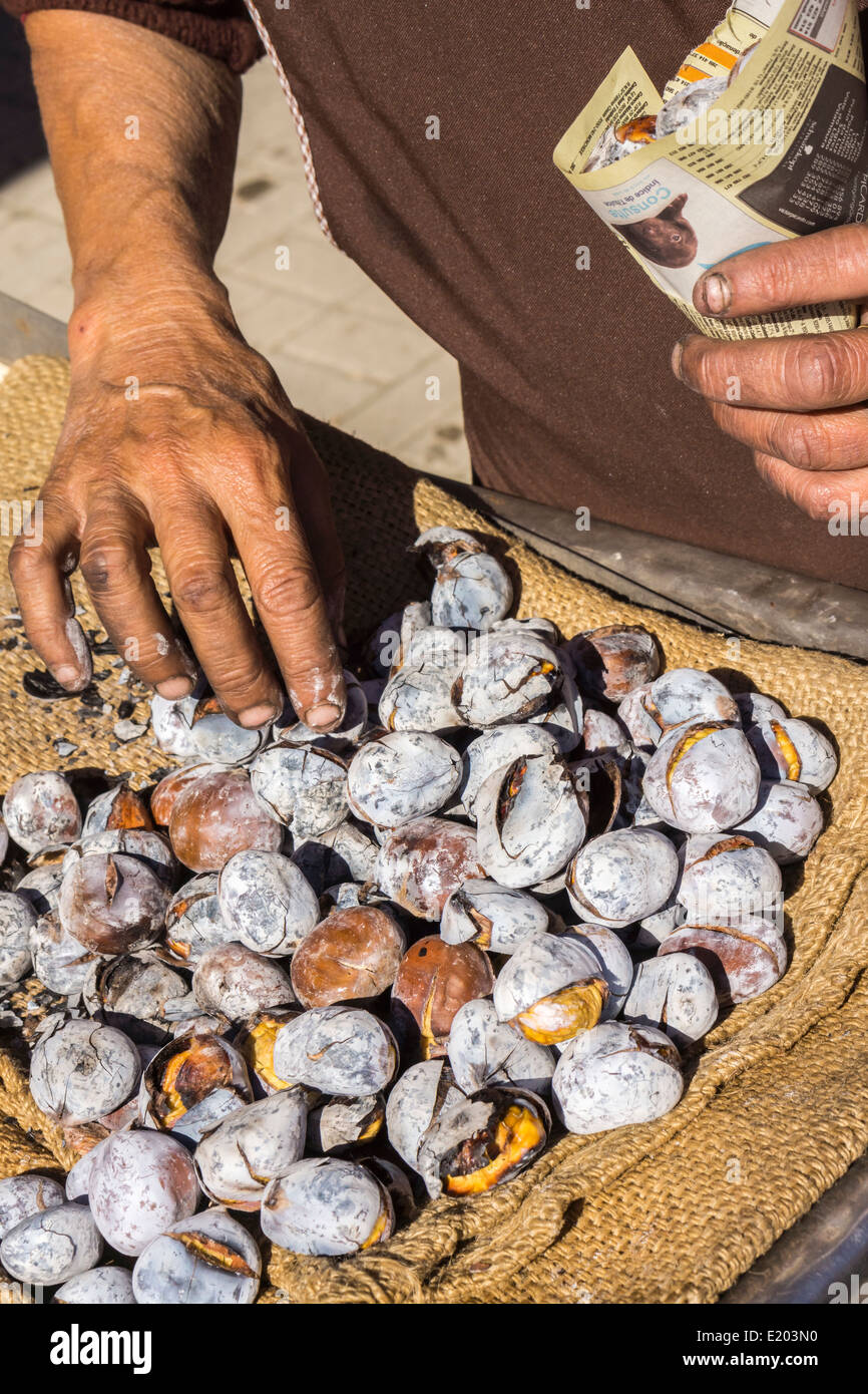 Bag of chestnuts hi-res stock photography and images - Alamy