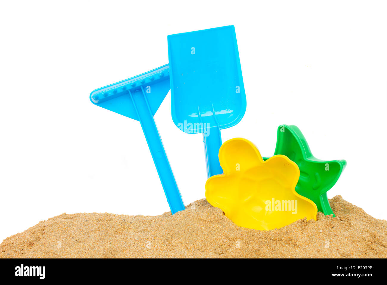 beach toys in sand Stock Photo - Alamy
