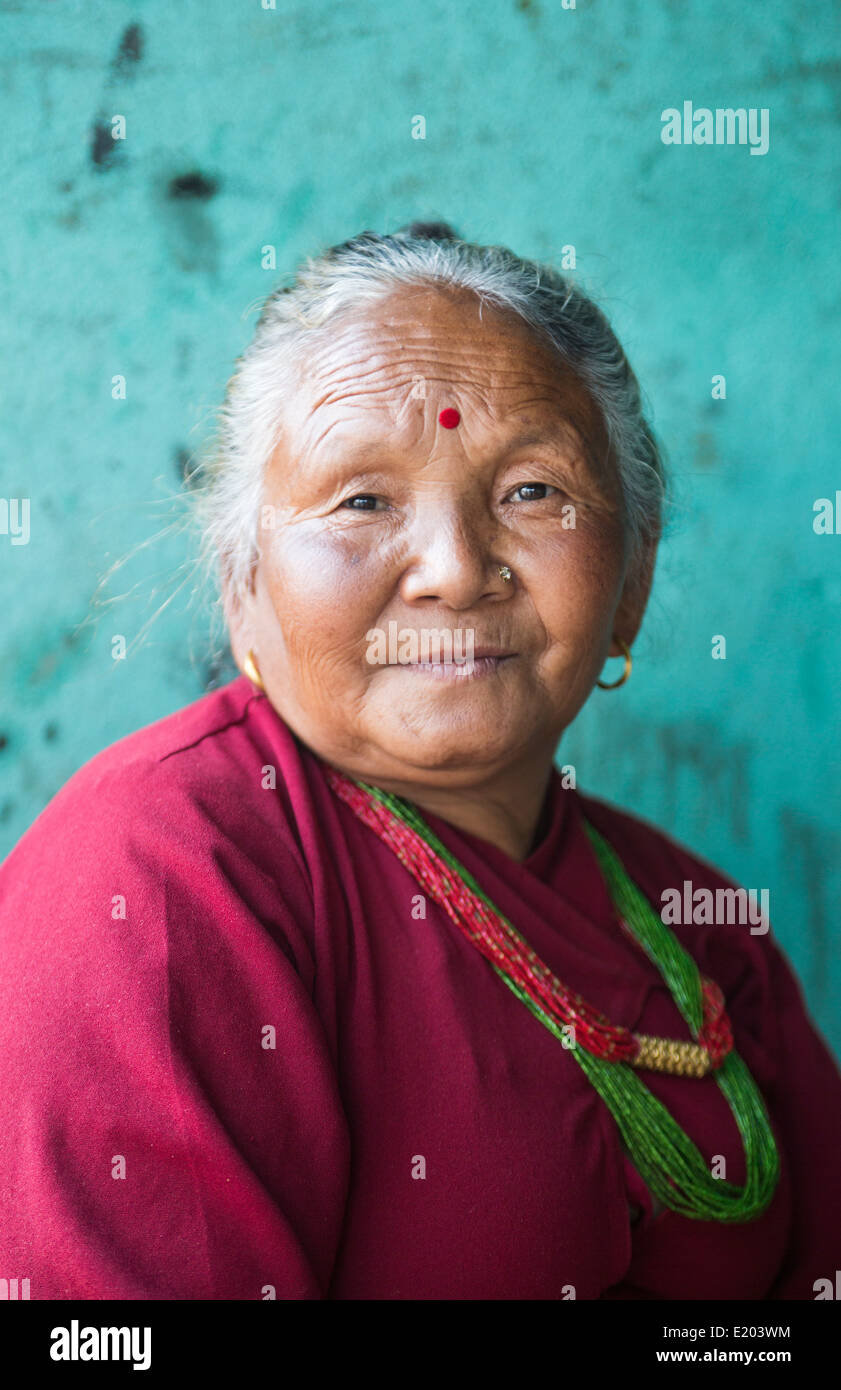 Nepali face hi-res stock photography and images - Alamy