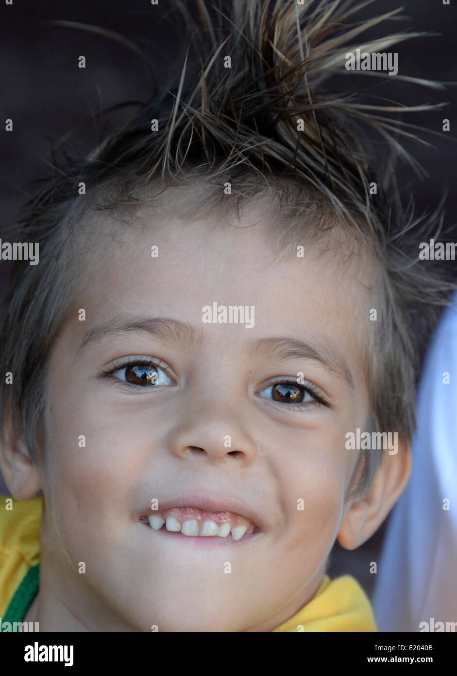 Santo Andre, Brazil. 11th June, 2014. A school child seen during a ...