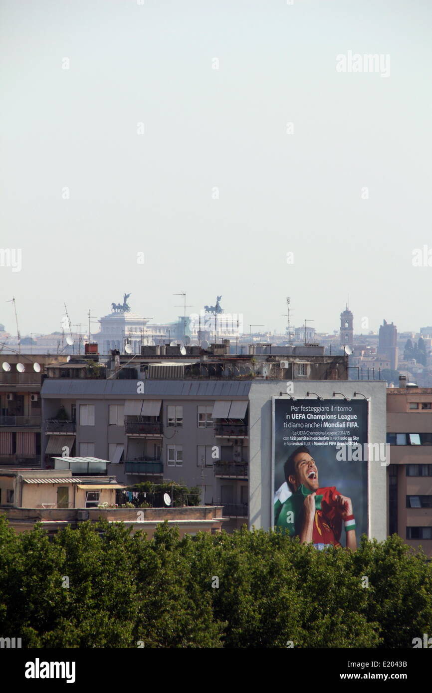 Rome, Italy. 12th June, 2014. Billboard advertising for FIFA World Cup ...