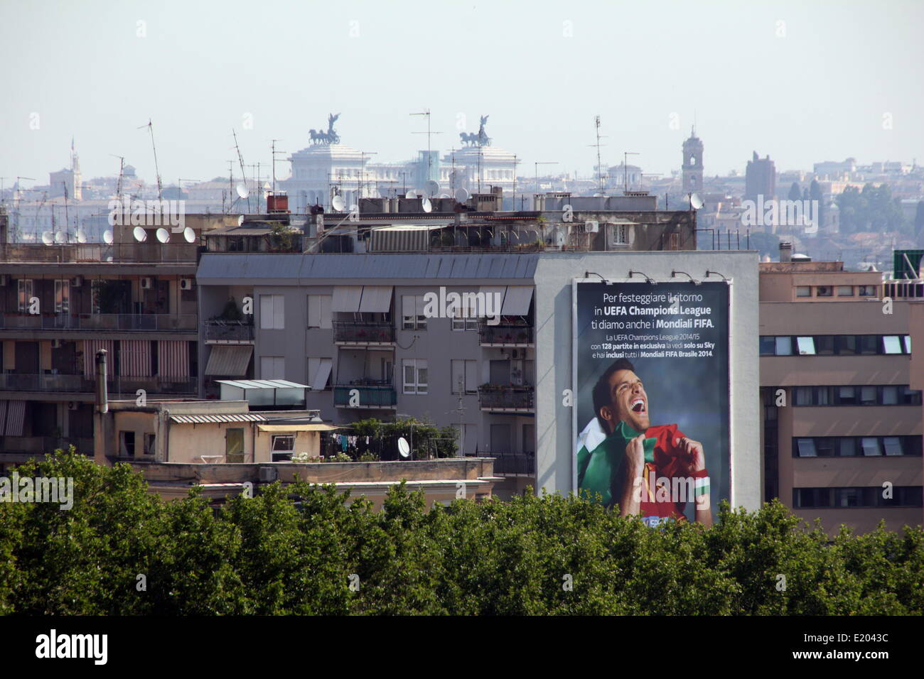 Rome, Italy. 12th June, 2014. Billboard advertising for FIFA World Cup ...