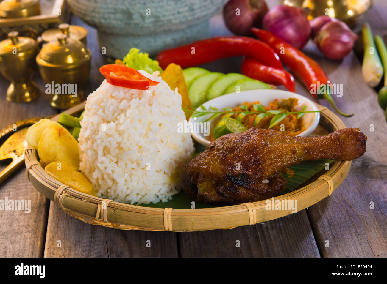 Fried chicken leg hi-res stock photography and images - Alamy