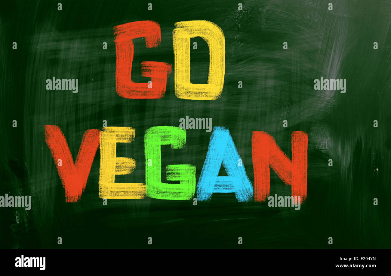 Go Vegan Concept Stock Photo - Alamy
