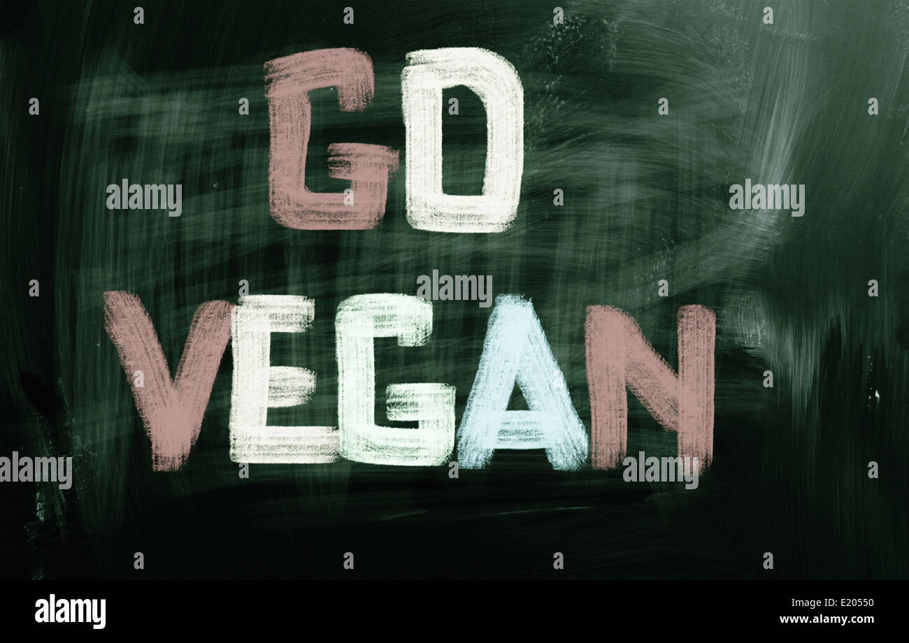 Go Vegan Concept Stock Photo - Alamy
