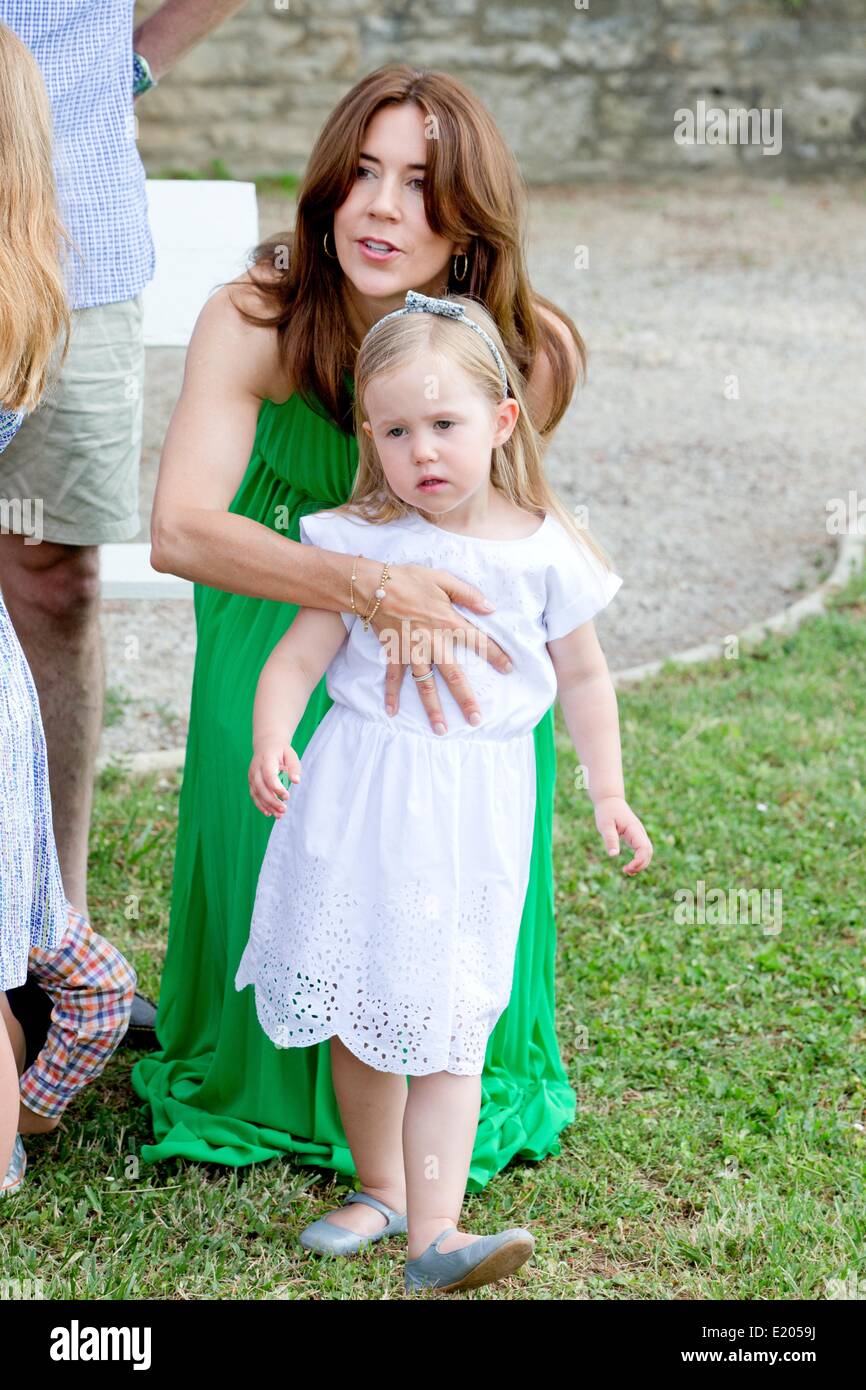 Cahors, France. 11th June, 2014. Crown Princess Mary and Princess ...