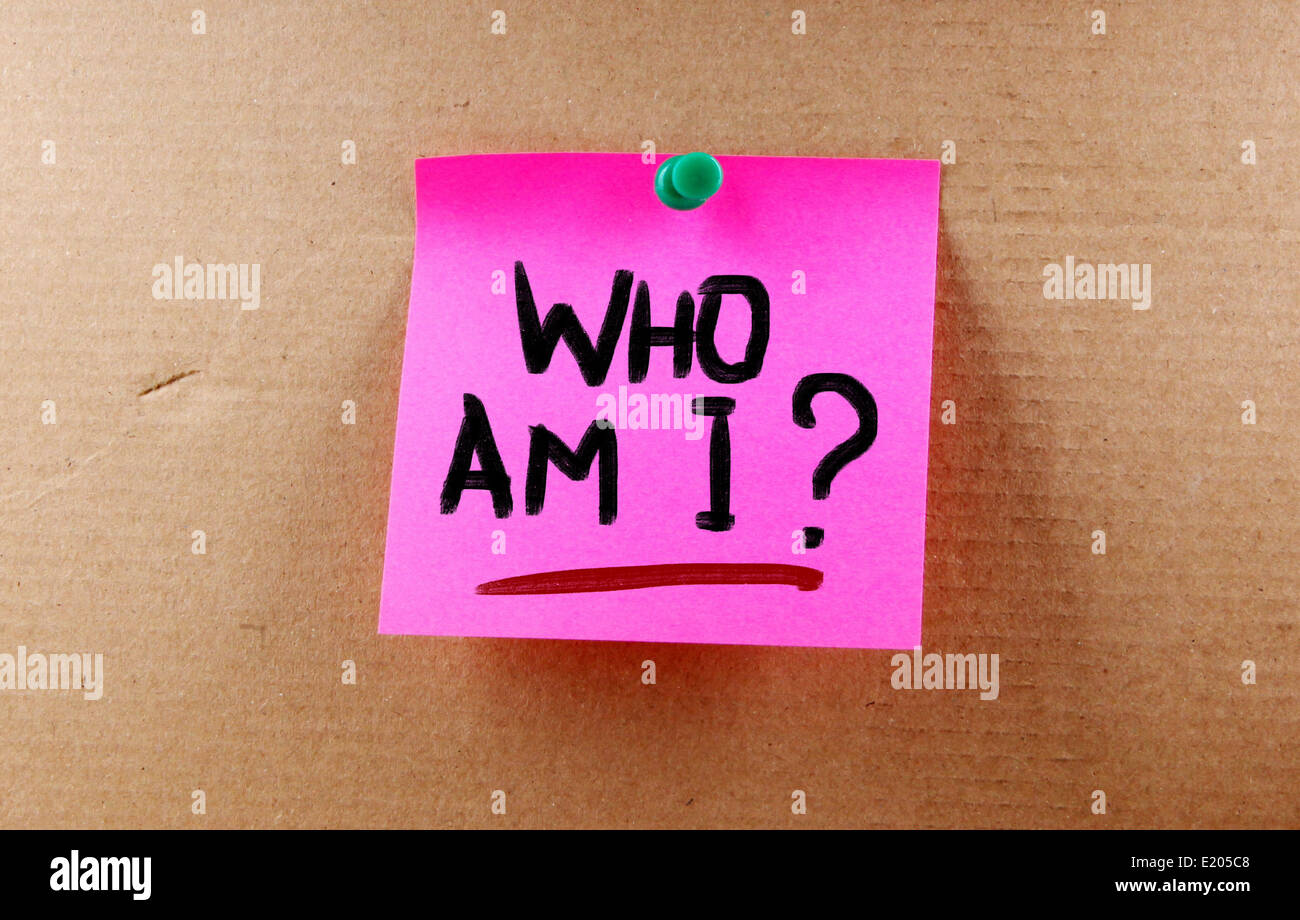 Who Am I Concept Stock Photo - Alamy