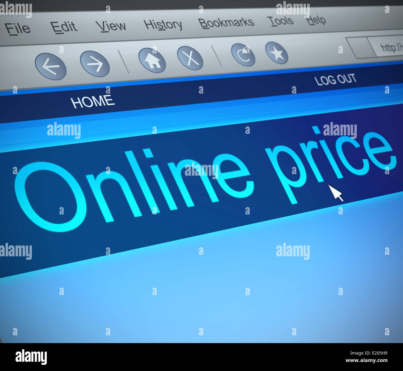 Online price concept Stock Photo - Alamy