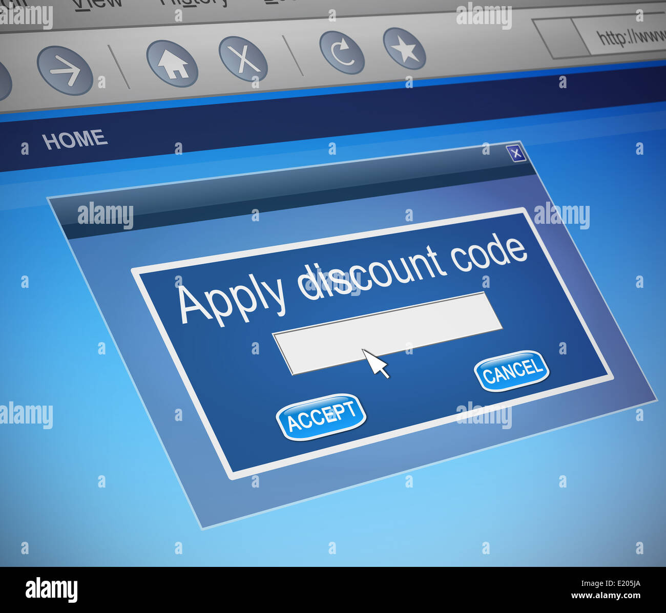 Discount code concept Stock Photo - Alamy