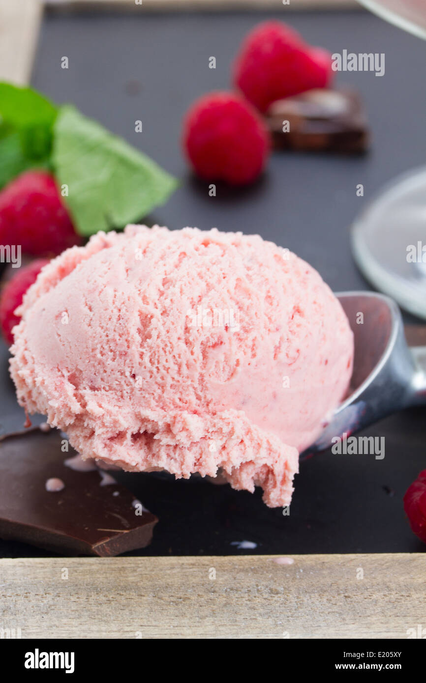 scoop of berry icecream Stock Photo - Alamy