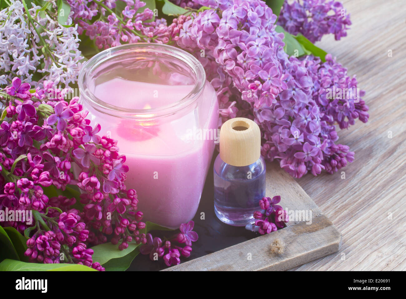 Beautiful spa setting blooming hi-res stock photography and images - Alamy