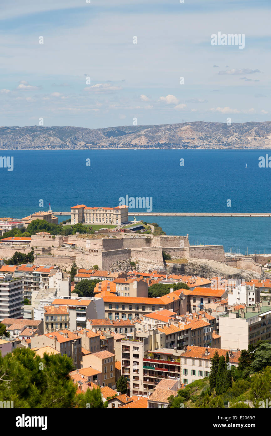 Birds eye view over marseille hi-res stock photography and images - Alamy