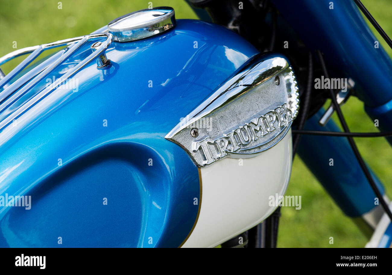 Triumph motorcycle, Twenty One , 3TA . Classic british motorcycle Stock ...