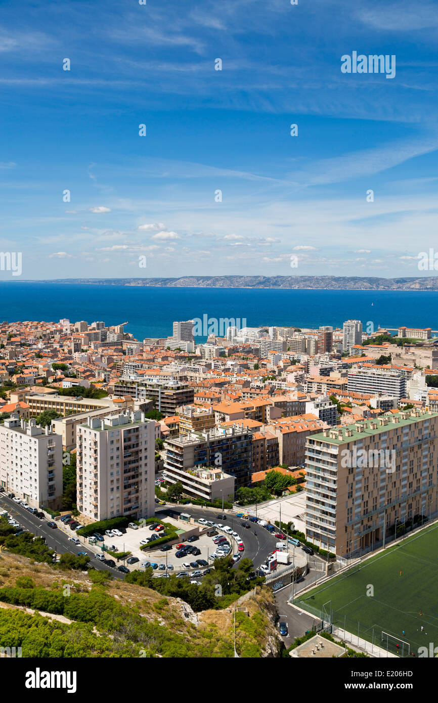 Birds eye view over marseille hi-res stock photography and images - Alamy