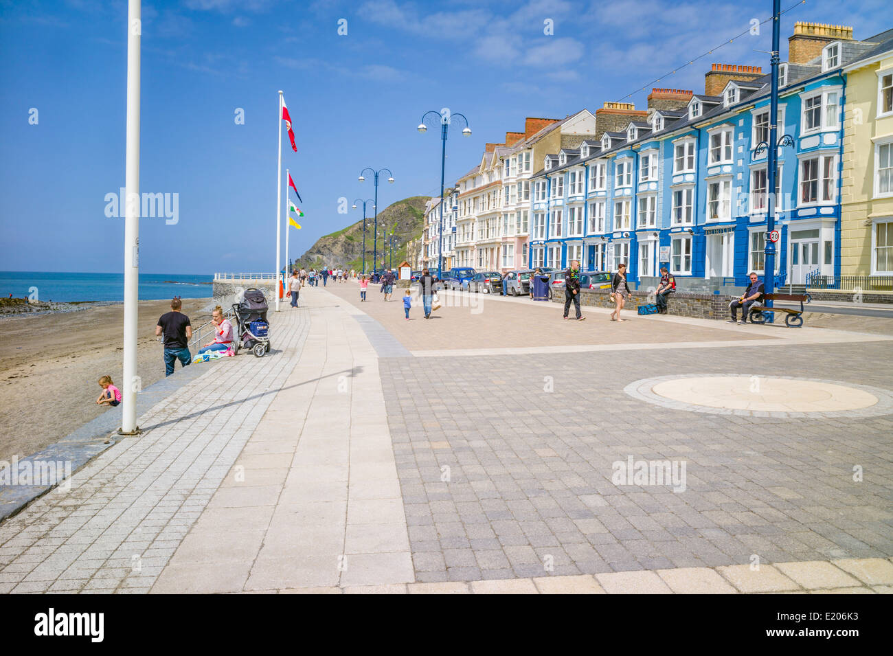 A view looking north along the newly refurbished promenade in ...