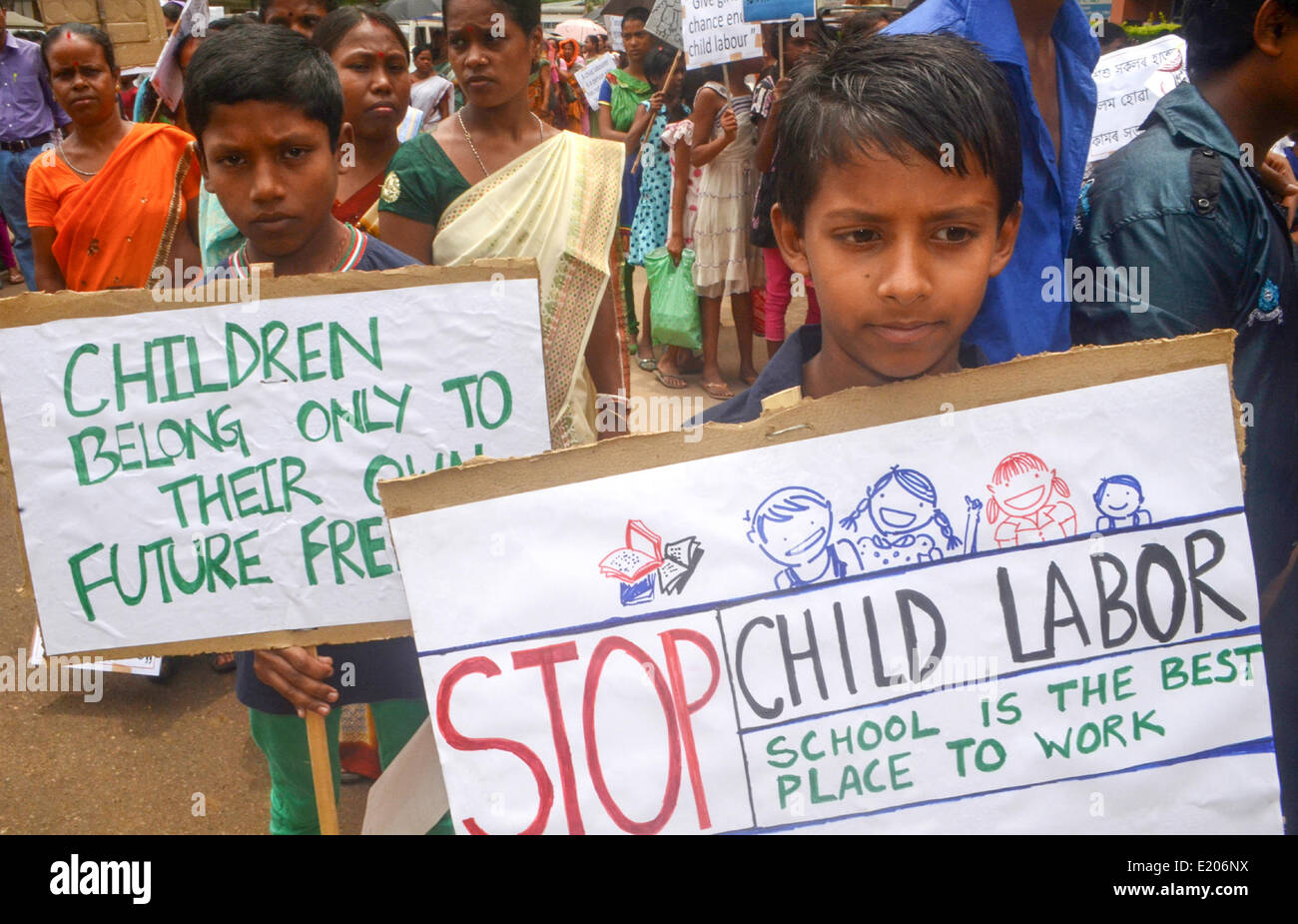 Guwahati-Assam, India. 11th June, 2014. Children participating in the ...