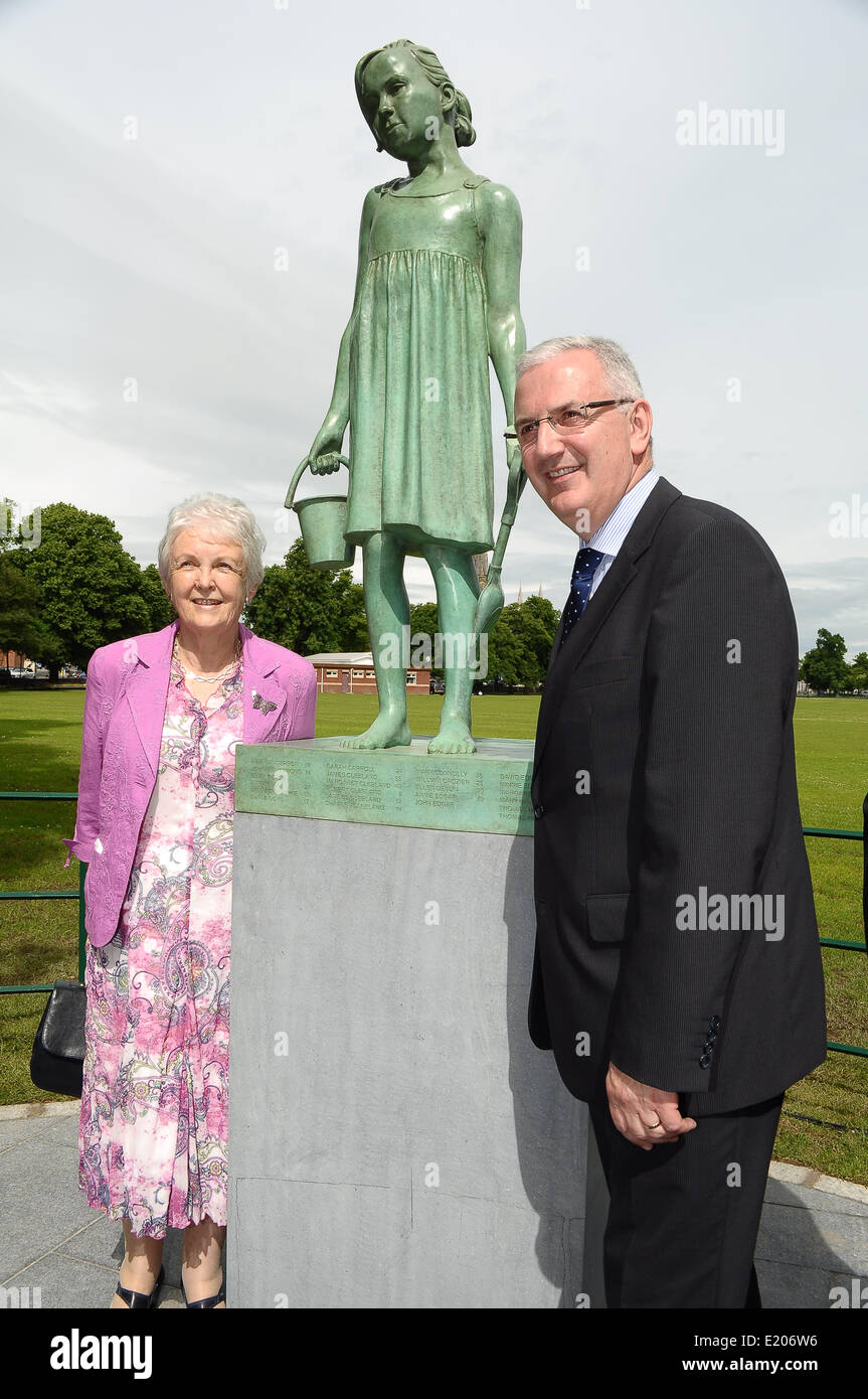 Armagh, Ireland. 12th June, 2014. Mrs Daphne Weir, whose grandfather ...