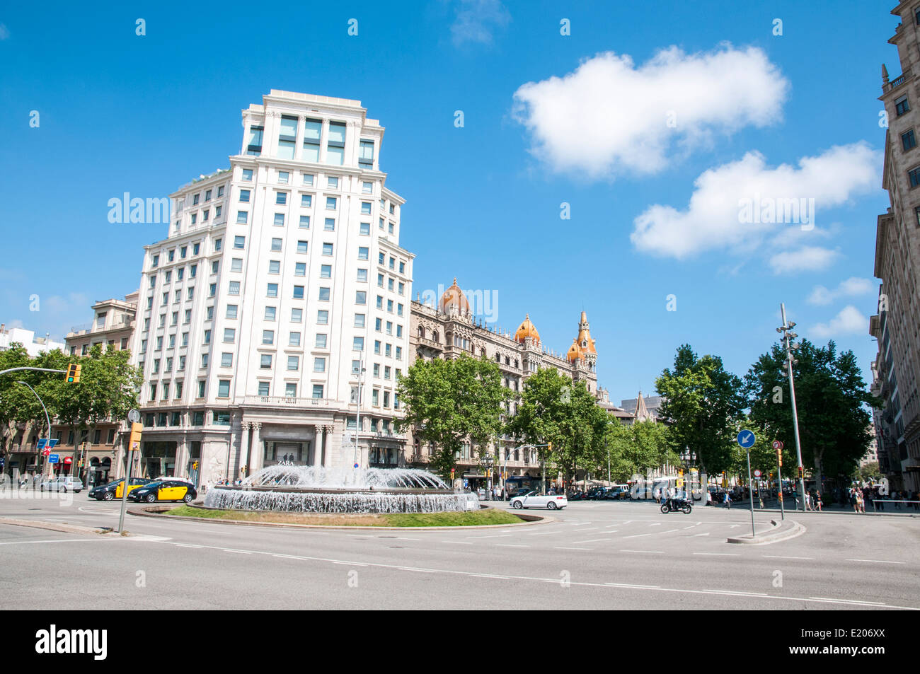source and large buildings in Barcelona Stock Photo - Alamy