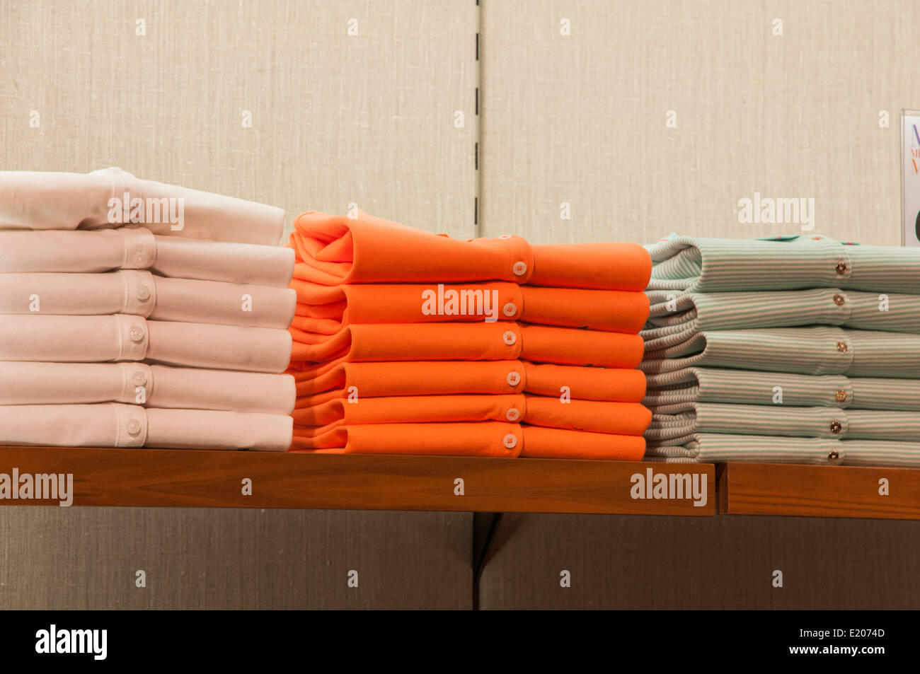 stack of neatly folded shirts Stock Photo - Alamy