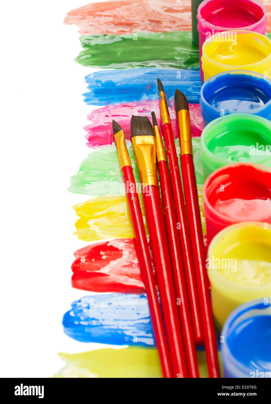 paints and brushes Stock Photo - Alamy
