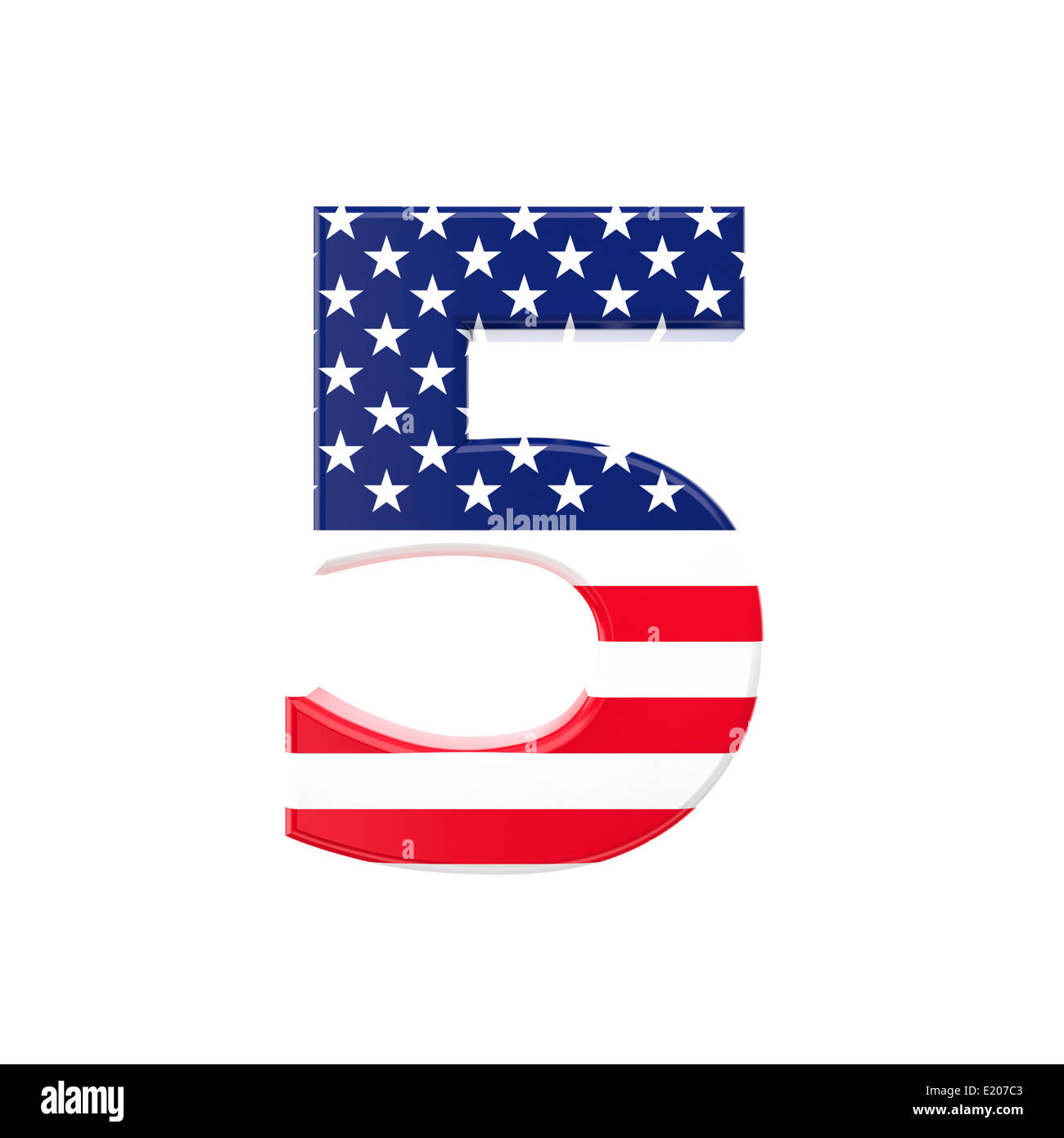 3d image of usa font letter on white background Stock Photo - Alamy