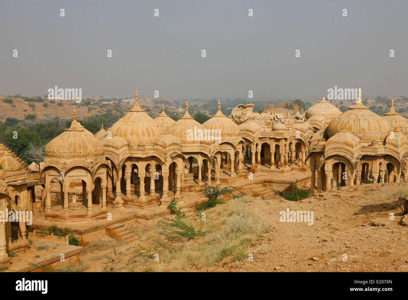 Bada Bagh cenotaphs, near Jaisalmer, Rajasthan, India Stock Photo - Alamy