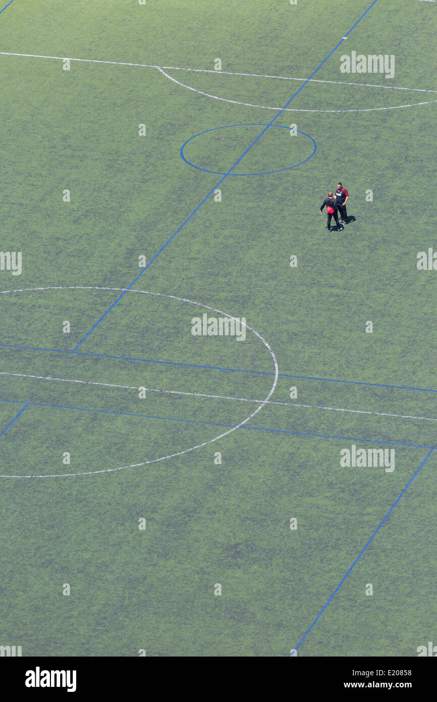 Aerial View over a Football Field in Marseille, France Stock Photo - Alamy