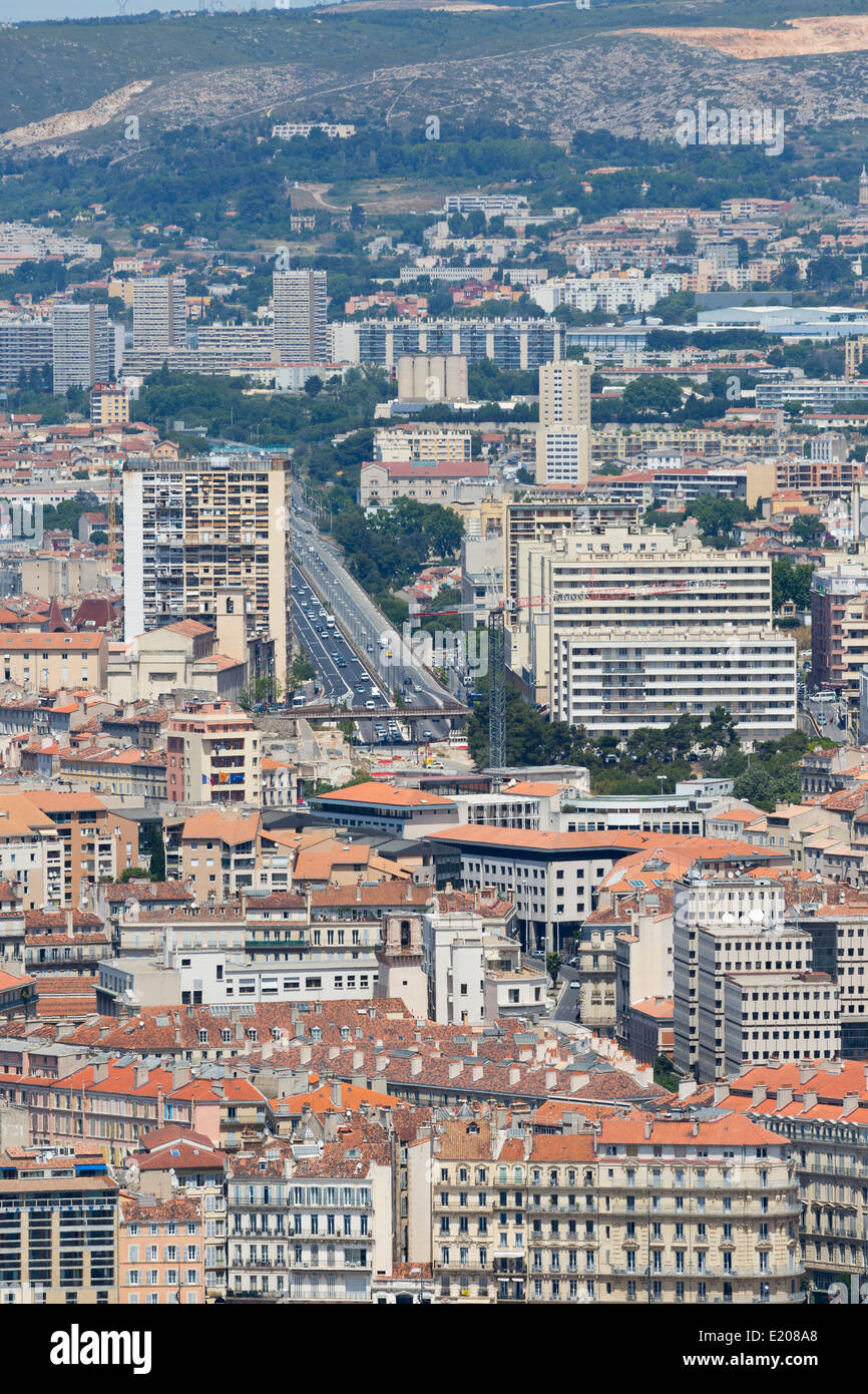 Aerial View over Marseille, France Stock Photo - Alamy