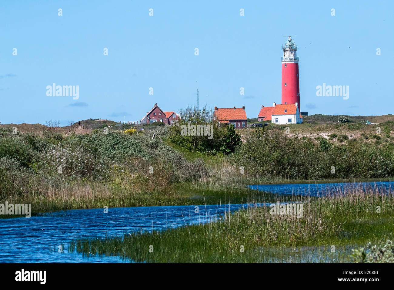Lighthouse, Texel, West Frisian Islands, North Holland, Holland, The ...