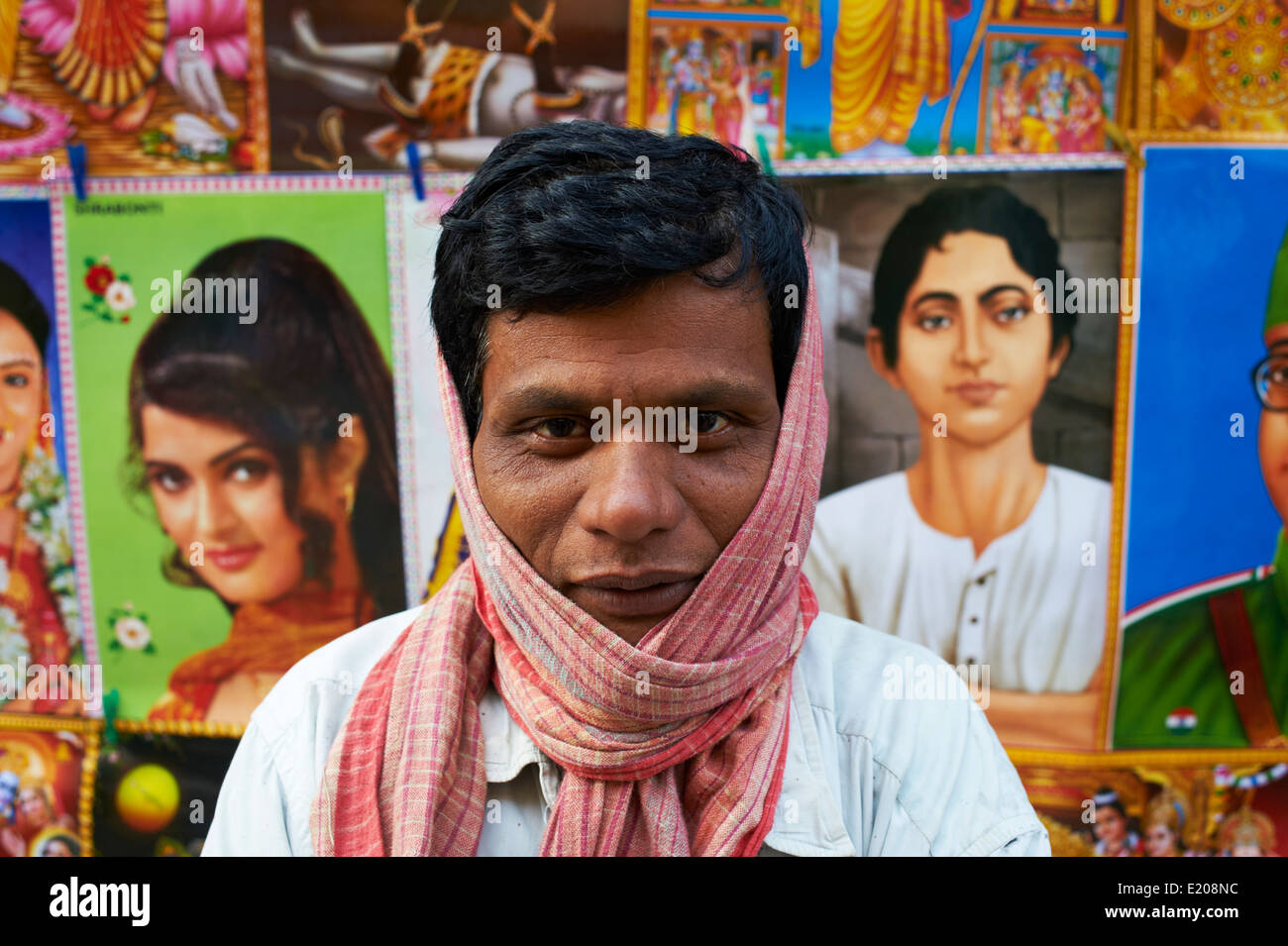 India, West Bengal, Kolkata, Calcutta, rickshaw man on the street Stock ...