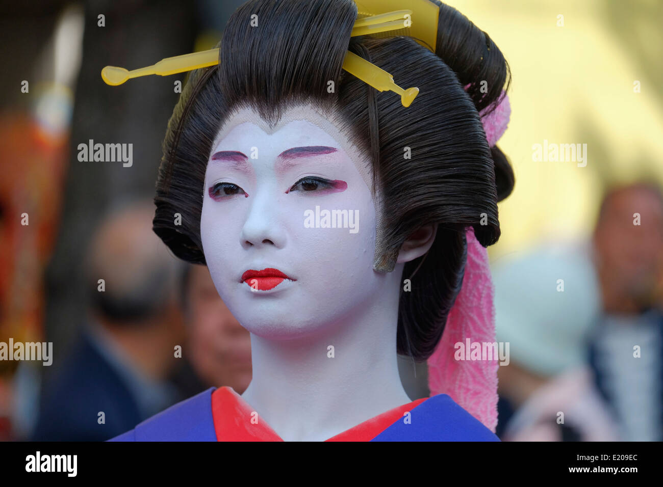 Edo Yoshiwara Oiran Dochu Parade, Ichiyo Sakura Matsuri Stock Photo - Alamy
