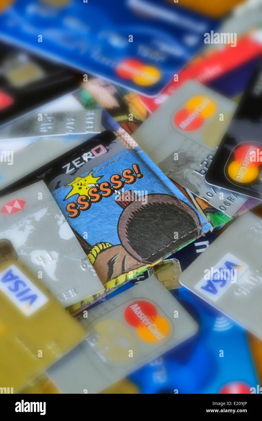 A selection of credit and charge cards. Britain, UK Stock Photo - Alamy