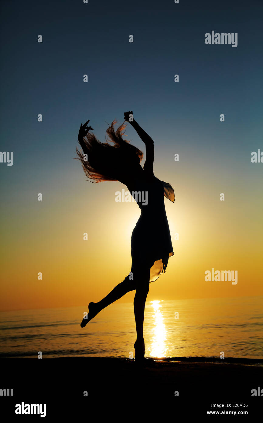 Dance at Sunset Stock Photo - Alamy