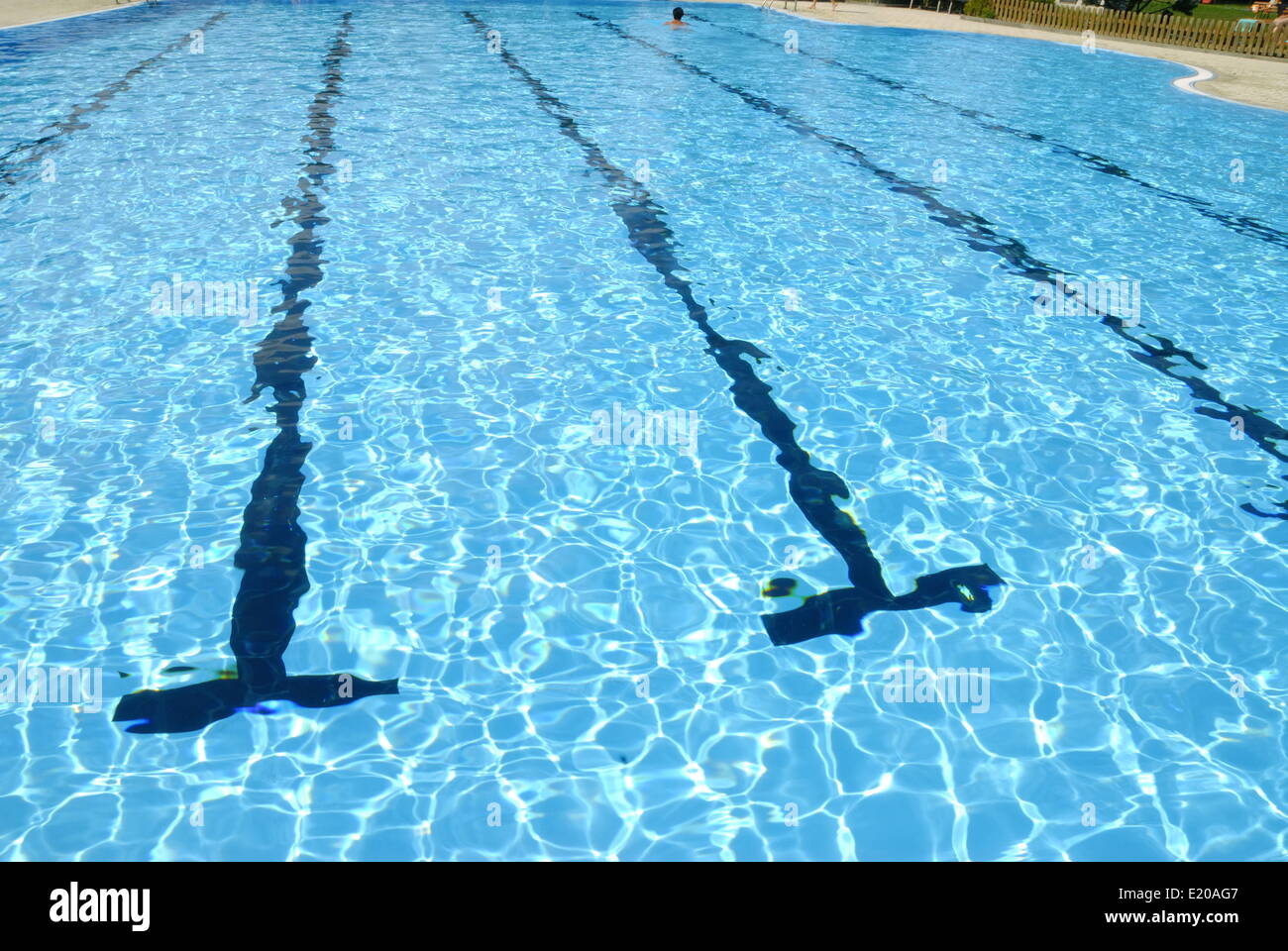 Outdoor swimming pool Stock Photo - Alamy