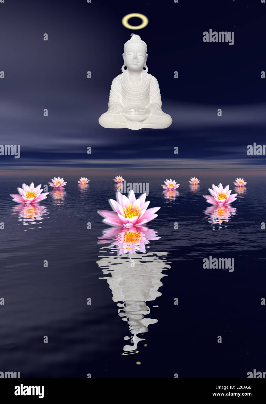 Buddha meditating hi-res stock photography and images - Alamy