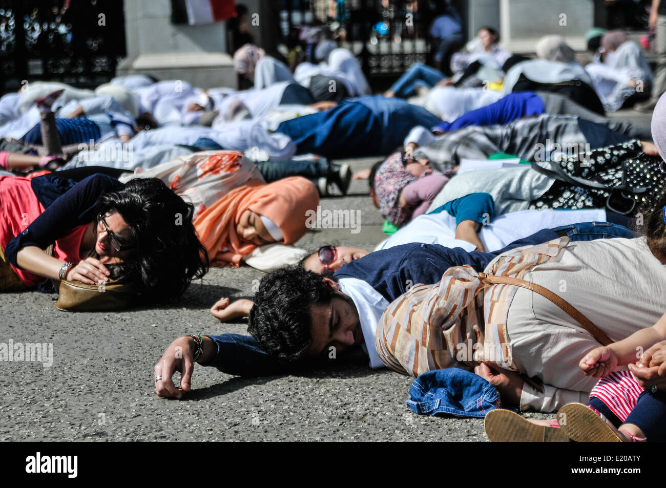 Egyptians stage protest against human rights abuses in Egypt including ...