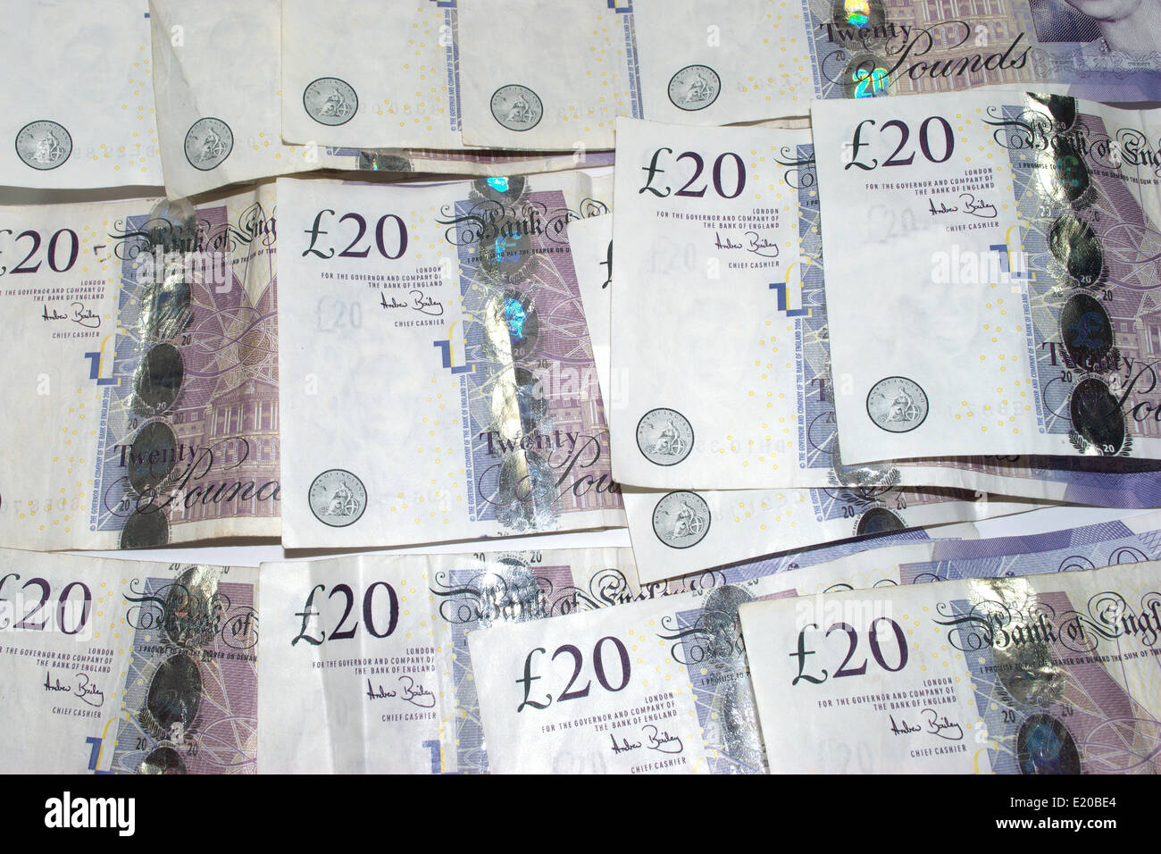 Twenty Pound Notes Stock Photo - Alamy