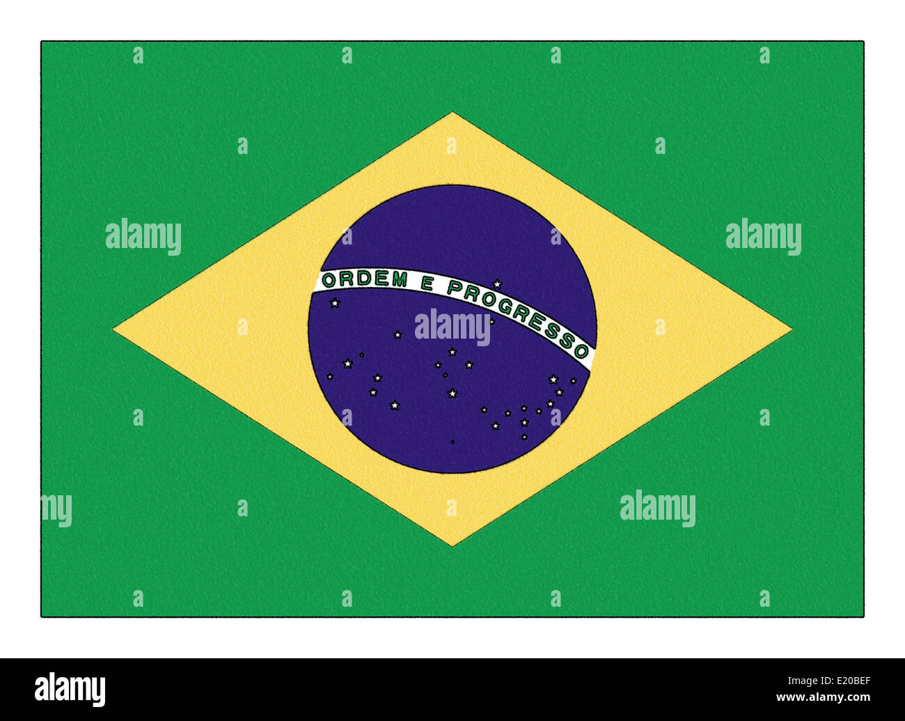 The national flag of Brazil Stock Photo - Alamy