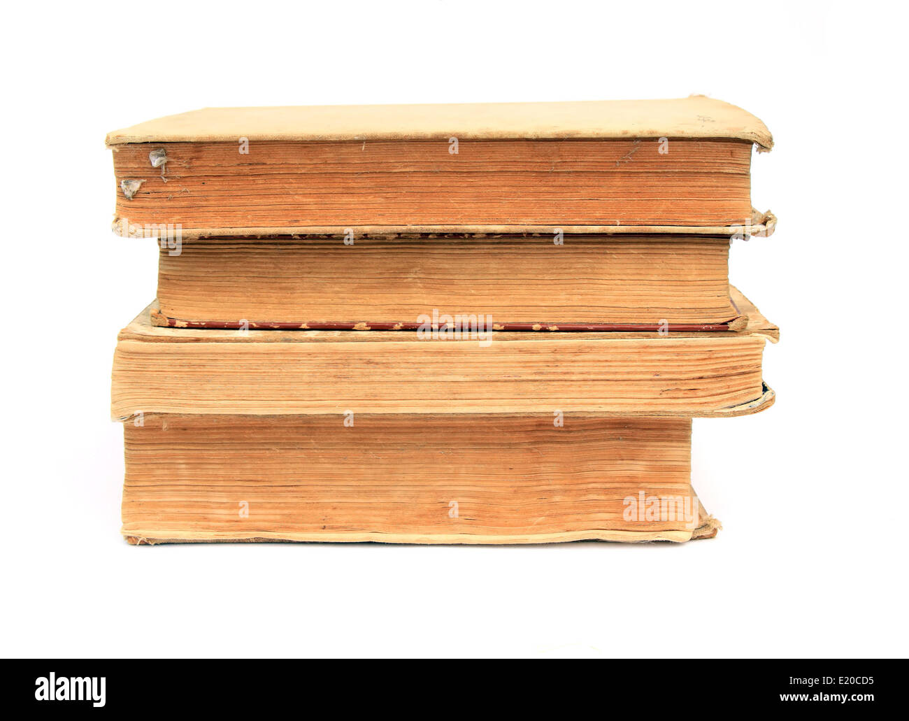 aging book on white background Stock Photo - Alamy