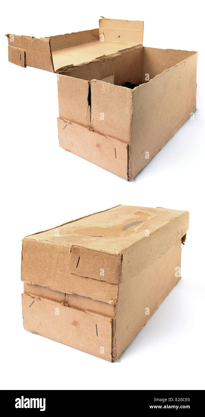 Old carton packaging Cut Out Stock Images & Pictures - Alamy