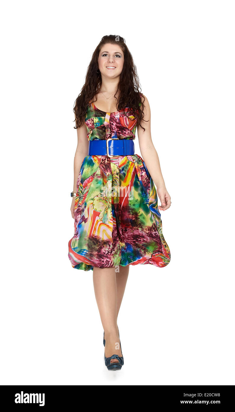 girl in colorful dress Stock Photo - Alamy