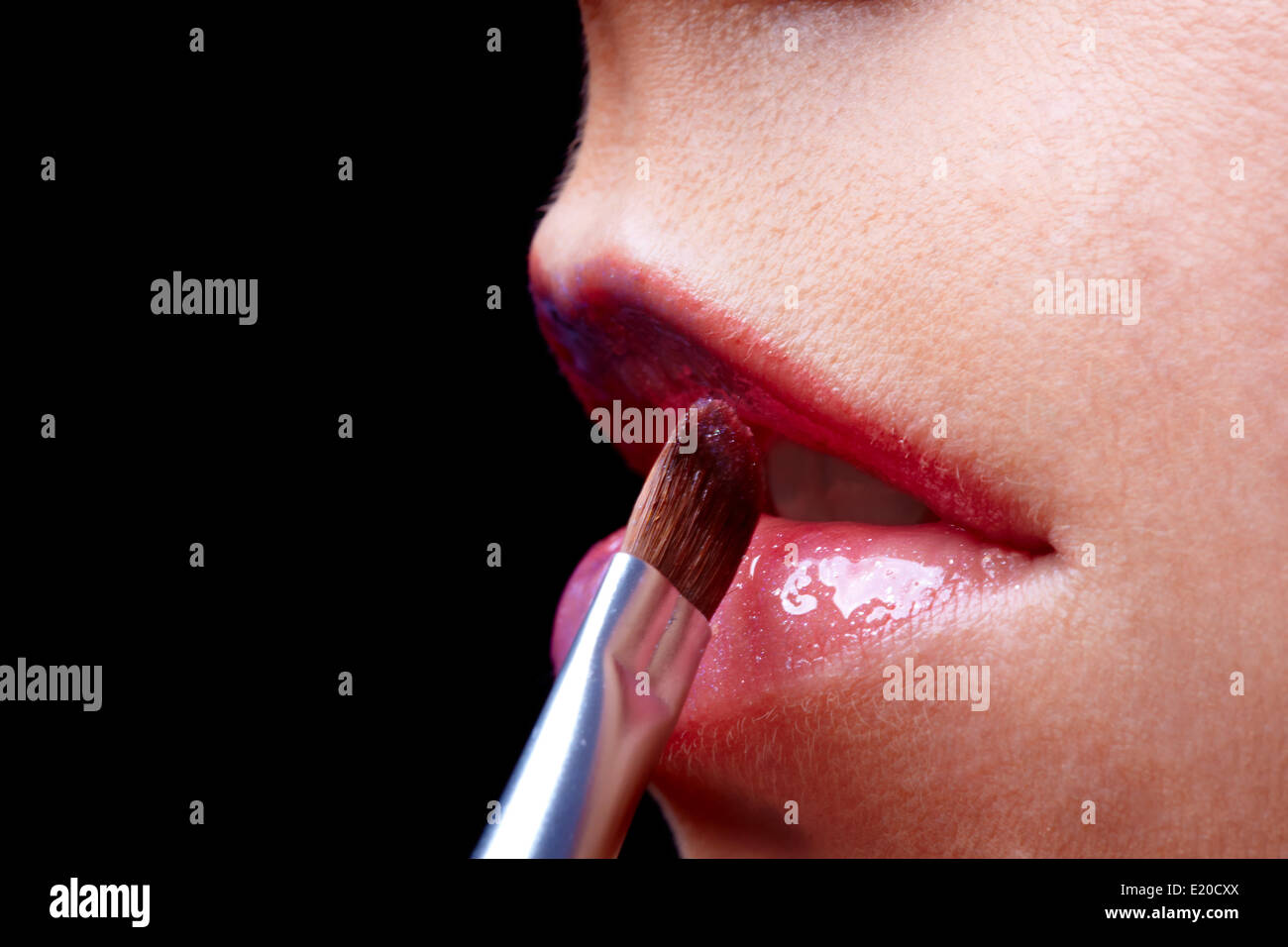 girl's lips make up Stock Photo - Alamy