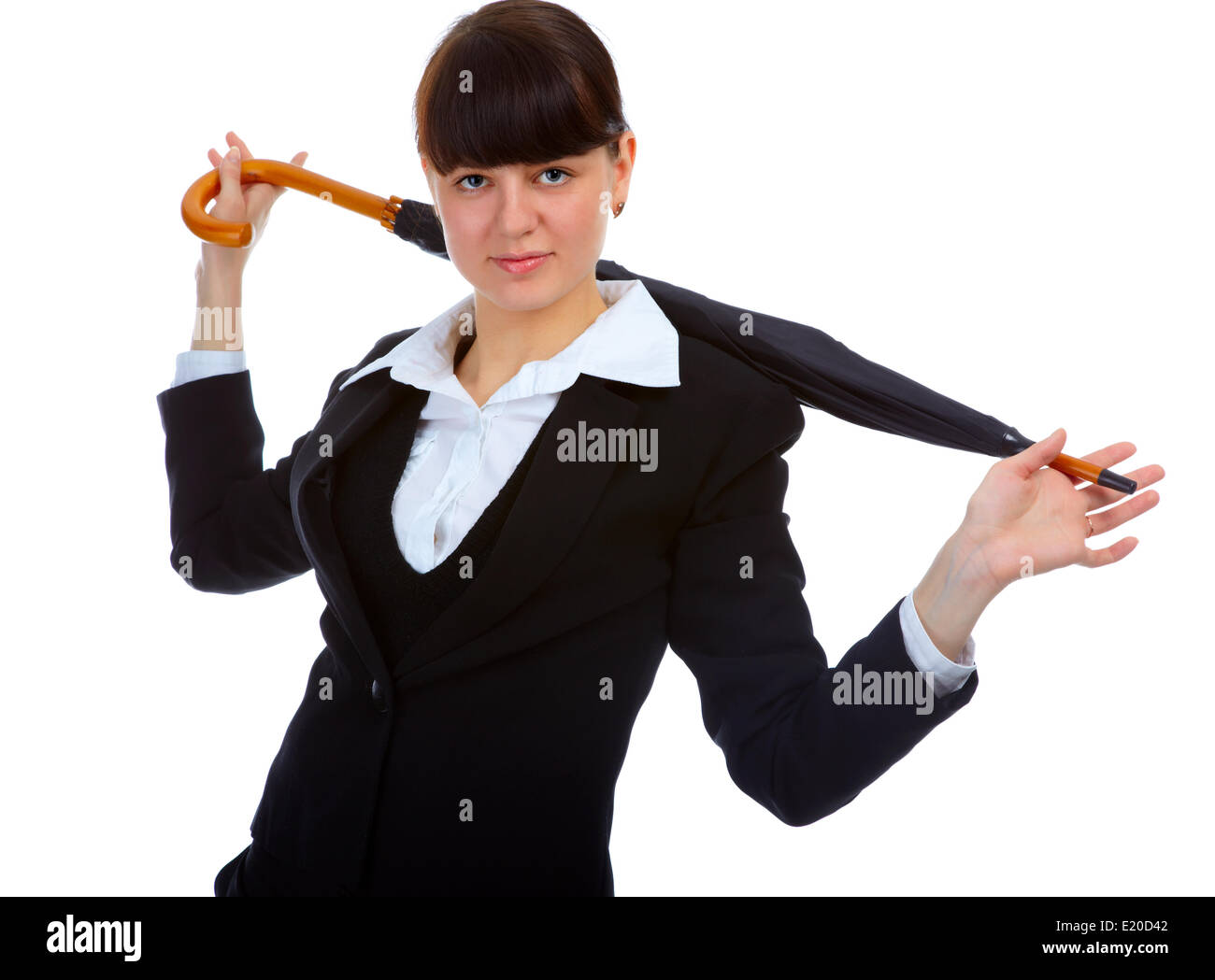 girl with umbrella Stock Photo - Alamy