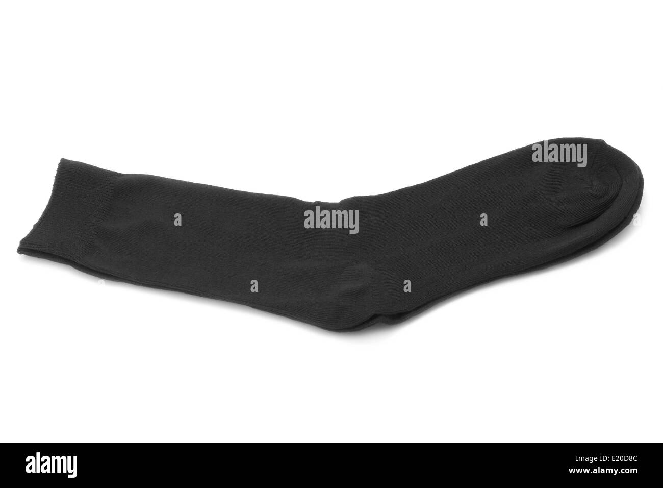 Black socks close-up on a white background Stock Photo - Alamy