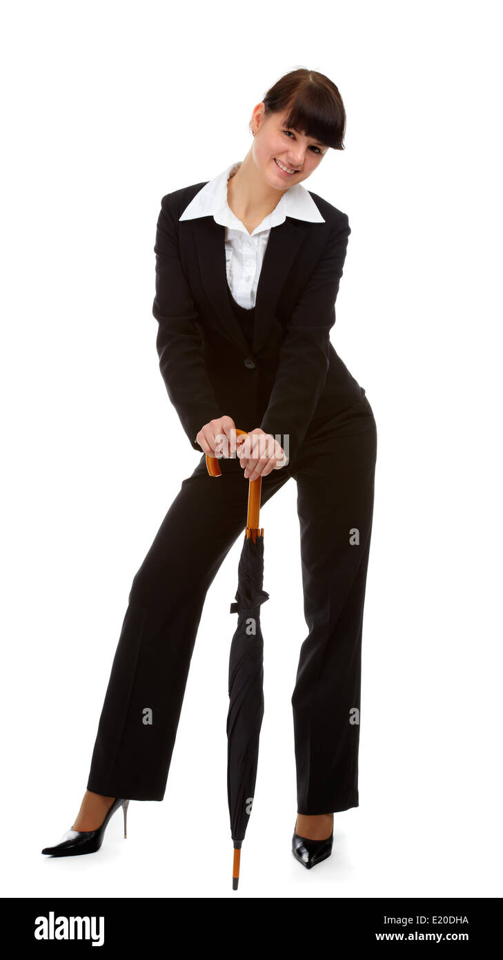 girl with umbrella Stock Photo - Alamy