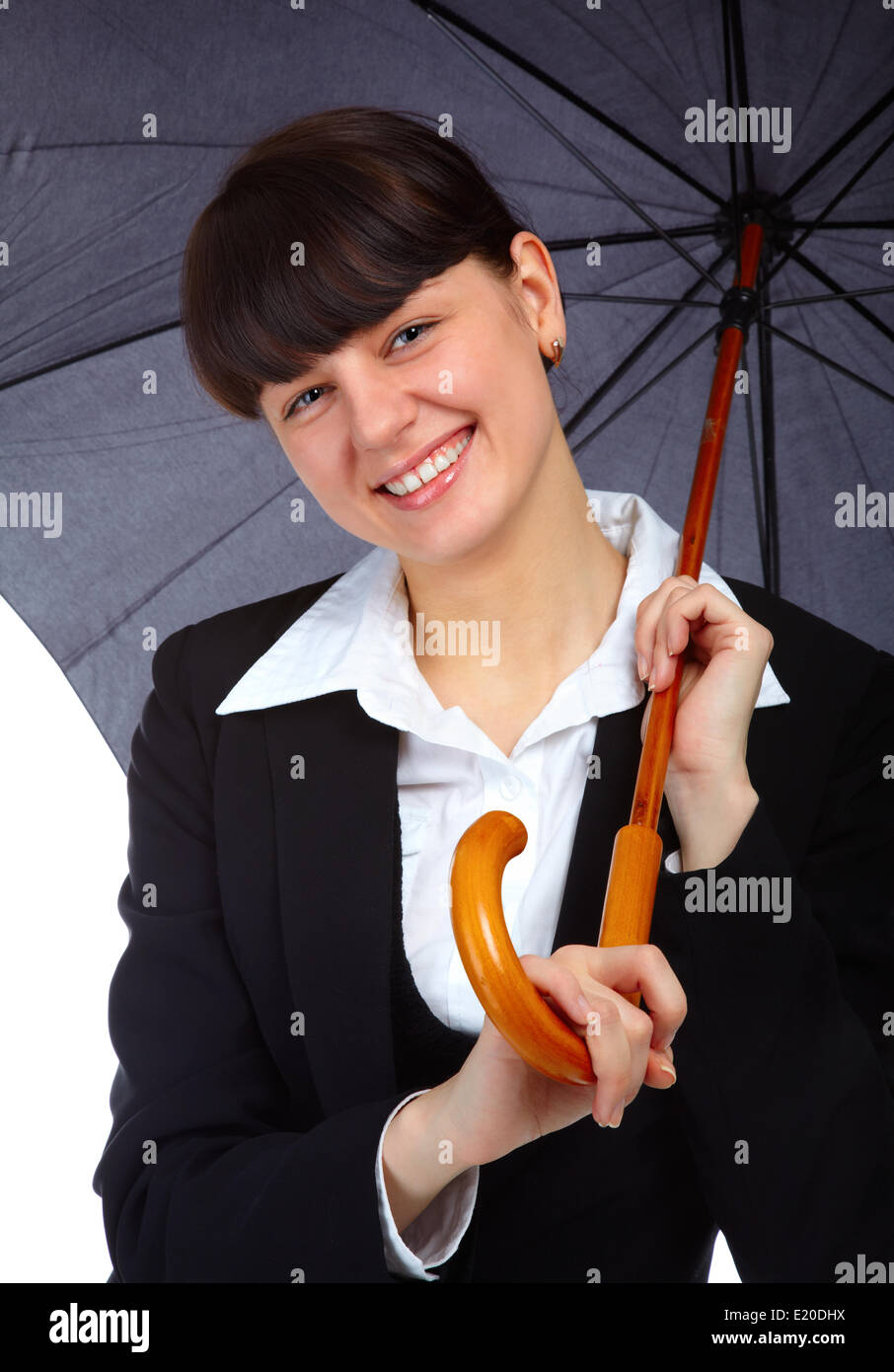 girl with umbrella Stock Photo - Alamy