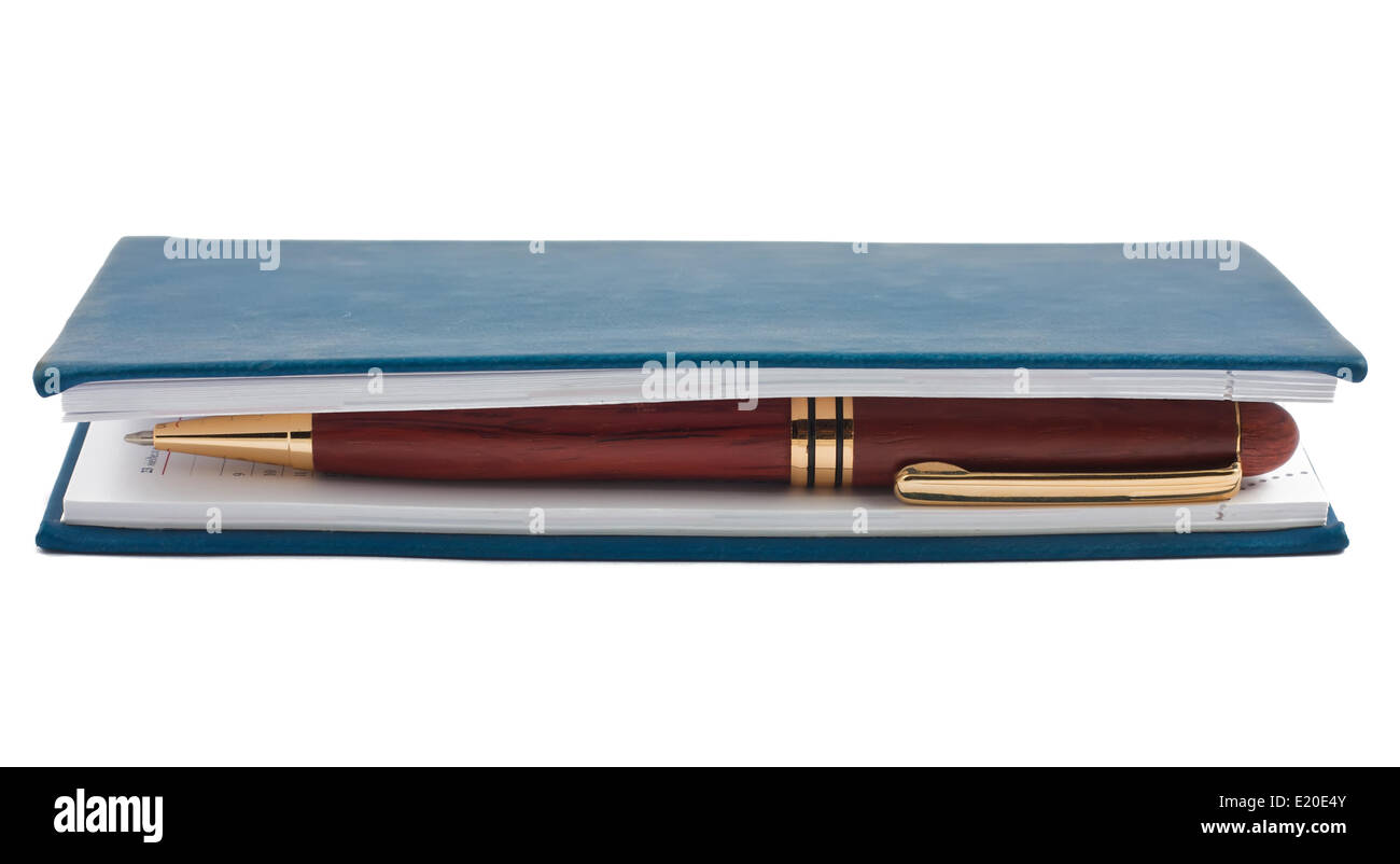 Blue pen on white background hi-res stock photography and images - Alamy