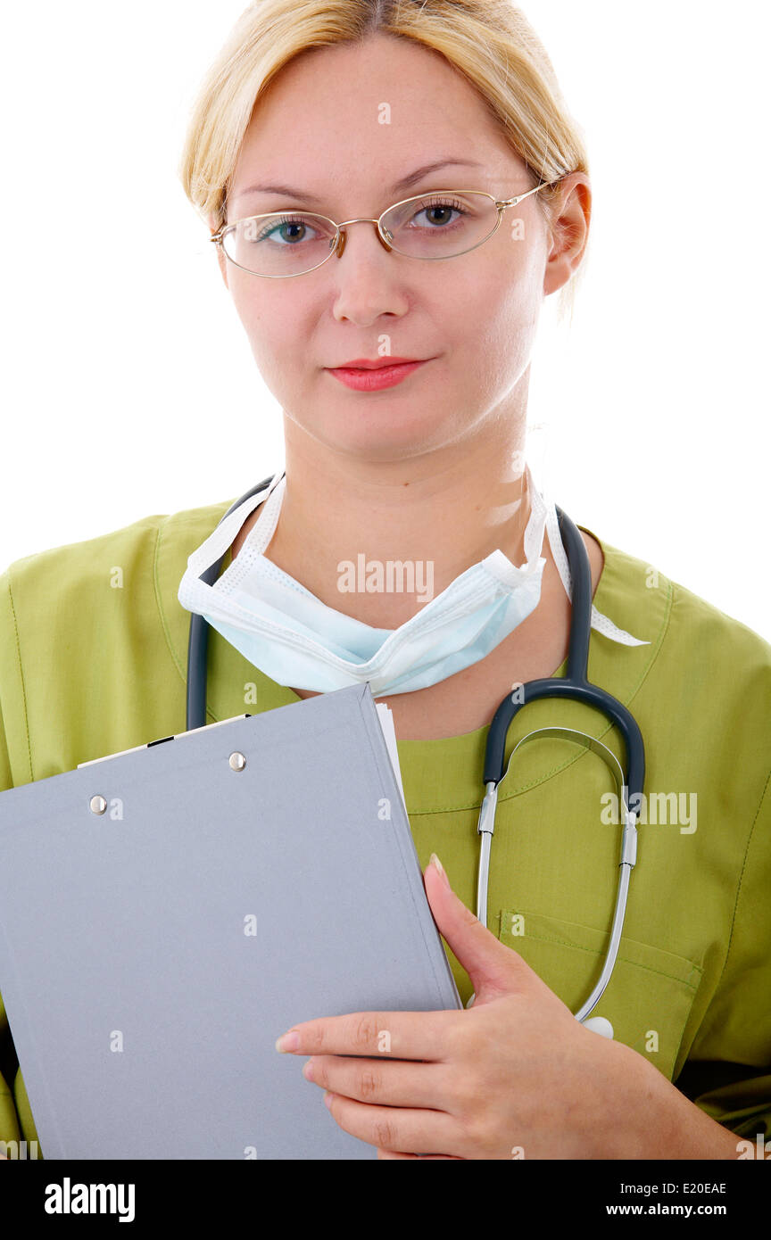 doctor with schedule list Stock Photo - Alamy